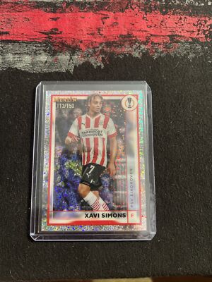 Xavi Simons Topps Merlin UEFA 23 Speckle Refractor #113/150 | eBay