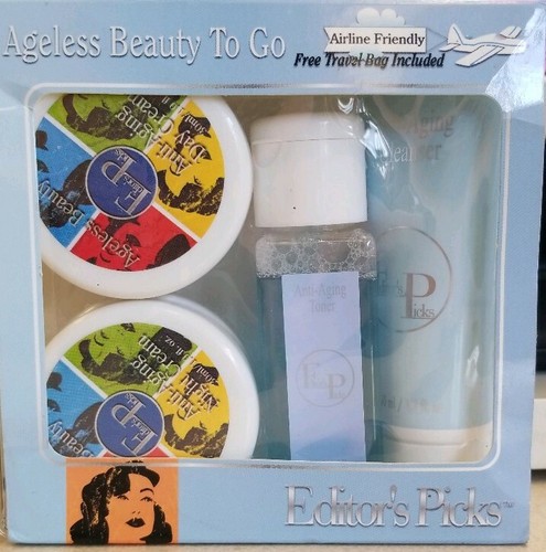EDITORS PICKS AGELESS BEAUTY TO GO DAY/NIGHT CREAM, TONER & CLEANSER ...