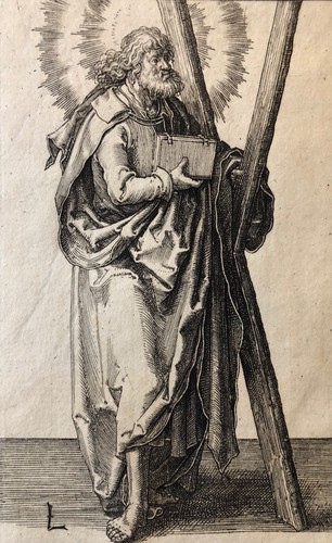 Saint André after Lucas van Leyden (1508 - 1512) print Amand Durand c ...