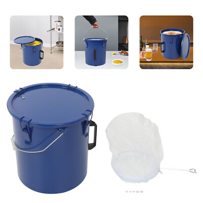 6-gallon Fryer Oil Disposal Caddy 22.7l Oil Filtering Container For Hot ...