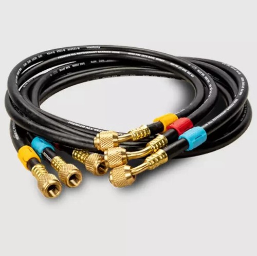 Fieldpiece HR3 REFRIGERANT HOSE SET (3) - 1/4' (5' BLACK W/ TAGS) | eBay
