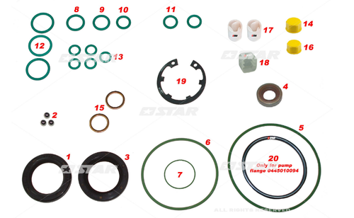 Duramax Diesel LB7 LLY LBZ LMM CP3 Pump Rebuild Repair Seal Kit fits ...