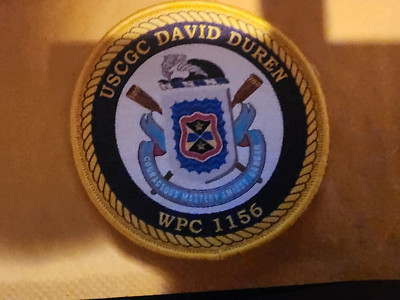 USCGC COAST GUARD CUTTER DAVID DUREN WPC-156 HOOK & LOOP PATCH | eBay