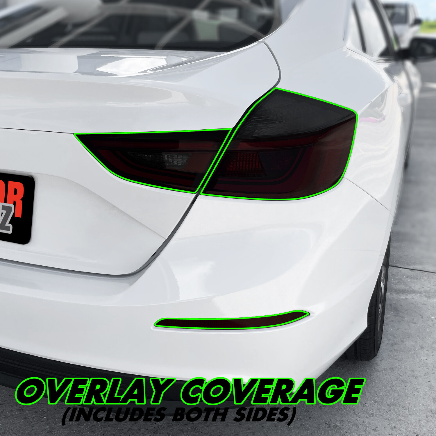 FOR 2019-2022 Honda Insight Tail Light & Reflector Smoke Vinyl Tint ...