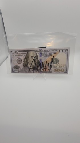 Donald Trump Signed $100 Movie Prop Bill Autographed AUTHENTIC COA | eBay