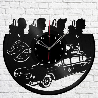 Vinyl Clock Ghostbusters Wall Clock Unique Art Vinyl Record Wall Clock ...