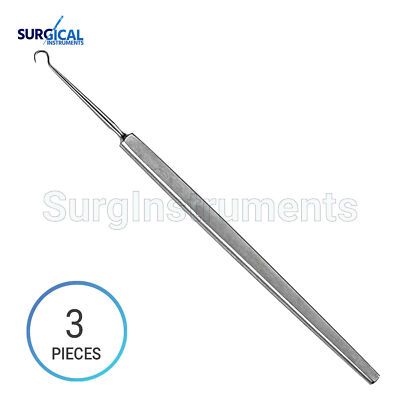 3 Pcs Frazier Dura Skin Hook Surgical, Vet, Instruments 5.00" German ...