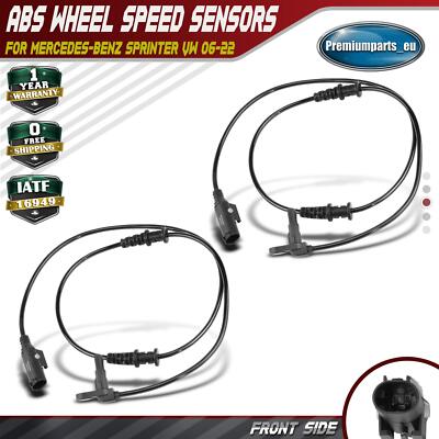 2X ABS WHEEL SPEED SENSORS FRONT FOR MERCEDES-BENZ SPRINTER VW 06-22 ...