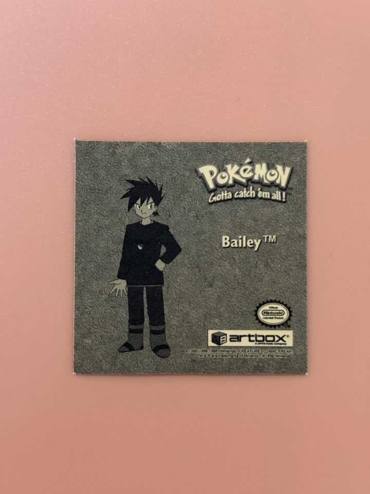 1999 Artbox Pokemon Series 1 Sticker Bailey ( Gary ) Pr33 Prism Foil | eBay