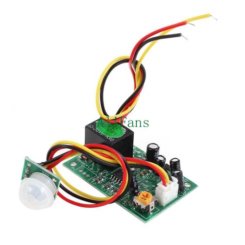 1pcs 12V PIR IR Pyroelectric Infrared Module Adjust Relay Output | eBay ...