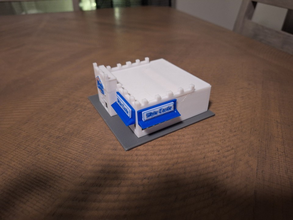 N Scale White Castle Model Building Fast Food Restaurant 3D Printed | eBay