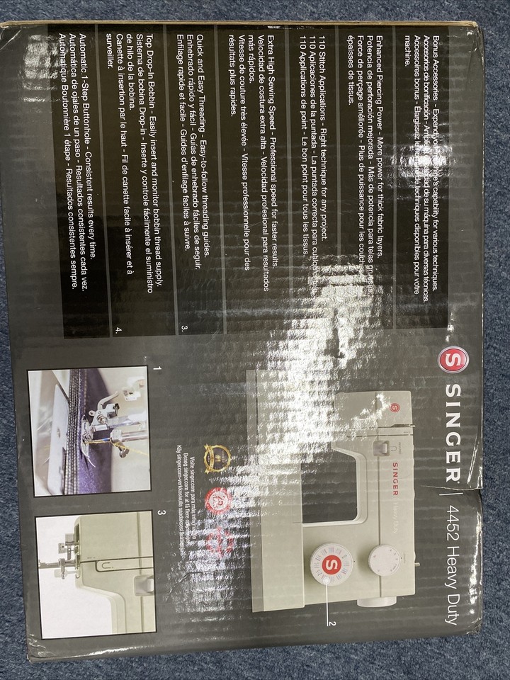 Singer Heavy Duty 4452 Sewing Machine with 32 Built-In Stitches ...