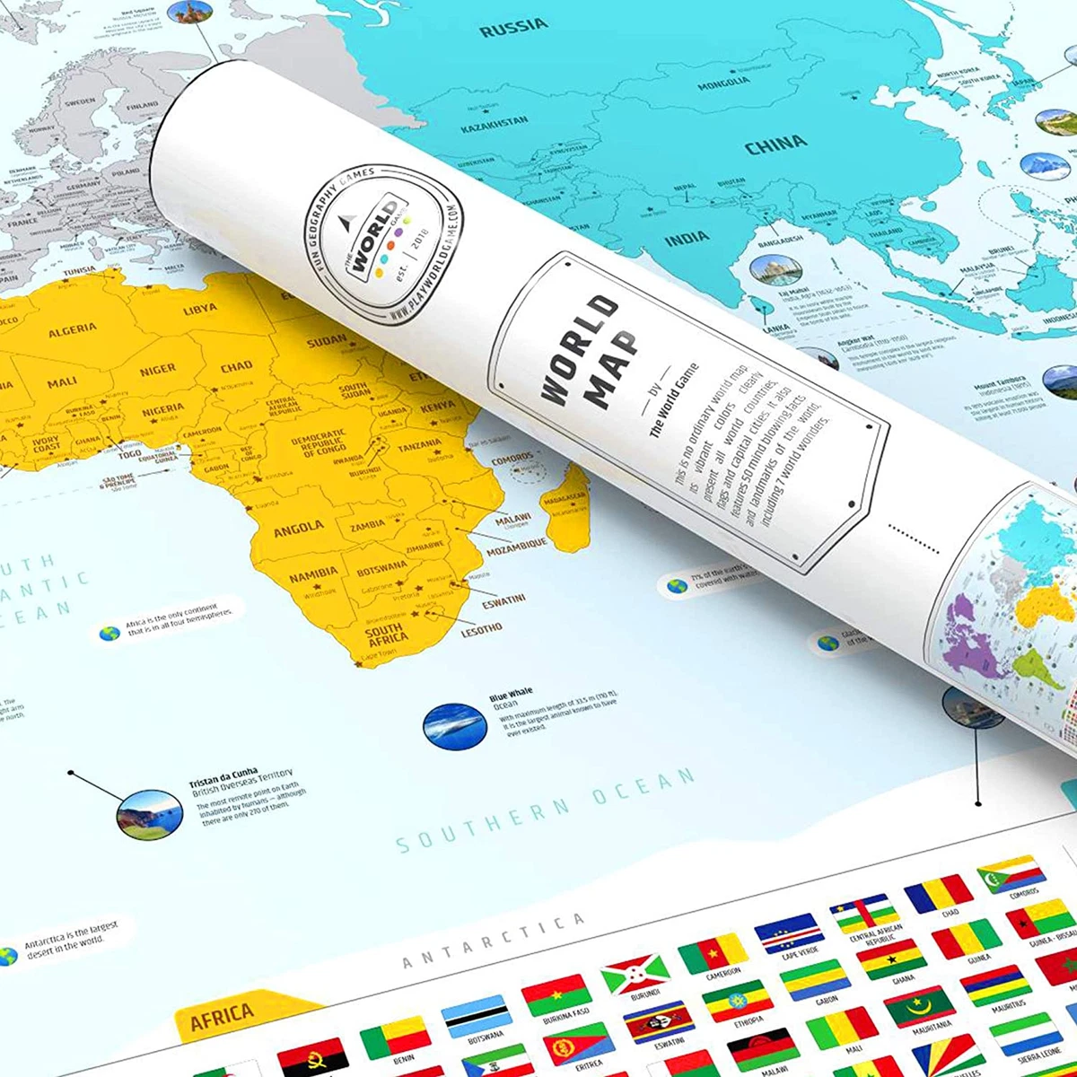 Earth Map Countries And Capitals
