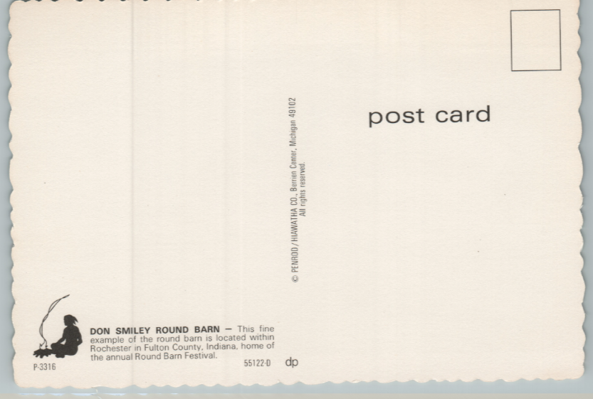 Vintage Postcard Don Smiley Manitou Appleloosa Pony Farm Round Barn ...