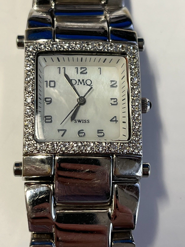 Working Swiss Ladies Silver DMQ Quartz Watch FB | eBay