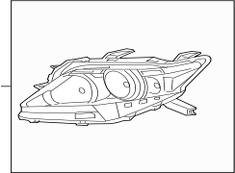 OEM TOYOTA 81145-48691 HID Xenon AFS Headlamp Lense for Lexus Rx350 for ...