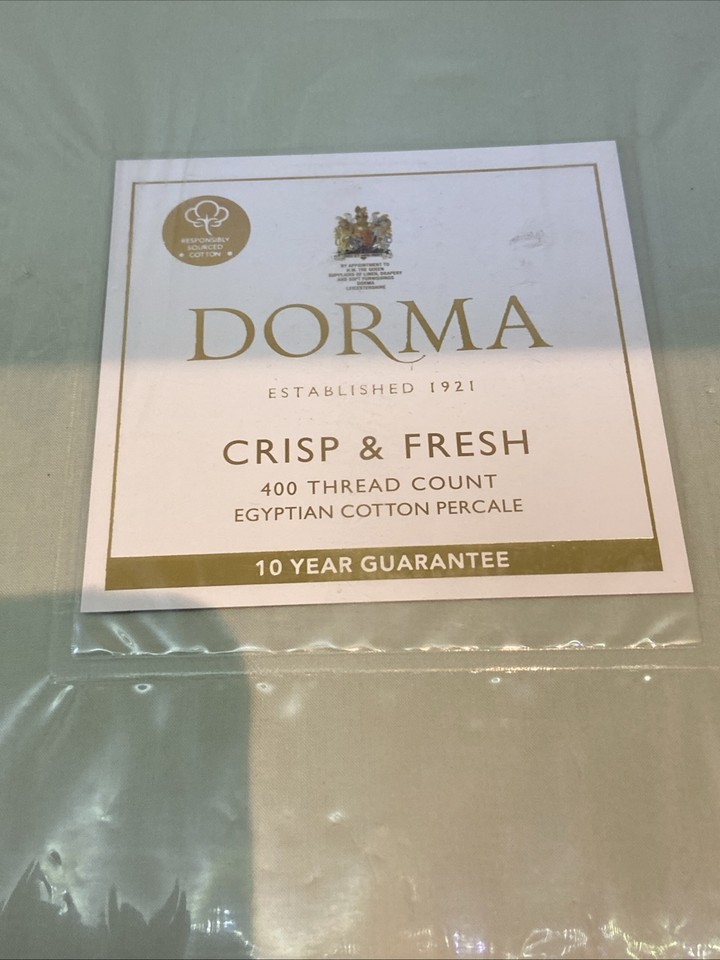Dorma 400 Thread Count Super King Size Fitted Sheet 32cm Crisp & Fresh ...