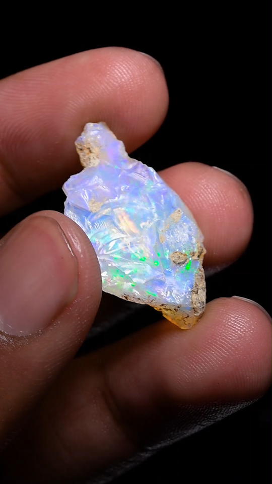 opal rough cut grade opal raw, Ethiopian opal gemstone, 13.5 Cts large ...