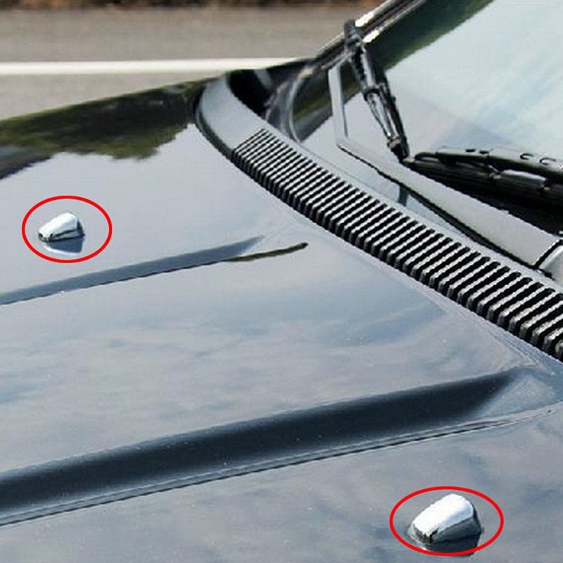 2X(2Pcs Frontscheibenwaschanlage Wischer Nozzle Dekorative Abdeckung ...