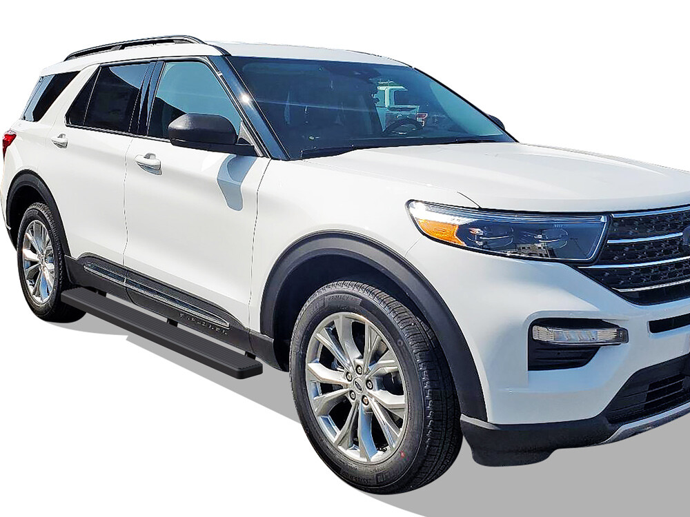 APS Running Board Step 5in Aluminum Black Fit Ford Explorer SUV 4-Door ...
