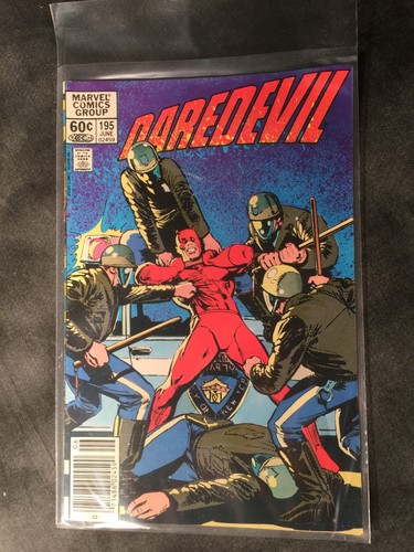MARVEL COMIC BOOK DAREDEVIL NO 195 JUNE 1983 BETRAYAL KIDS COLLECTABLE ...