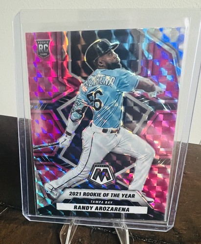 2022 PANINI Pink Ref MOSAIC RANDY AROZARENA ROOKIE OF THE YEAR #284 | eBay