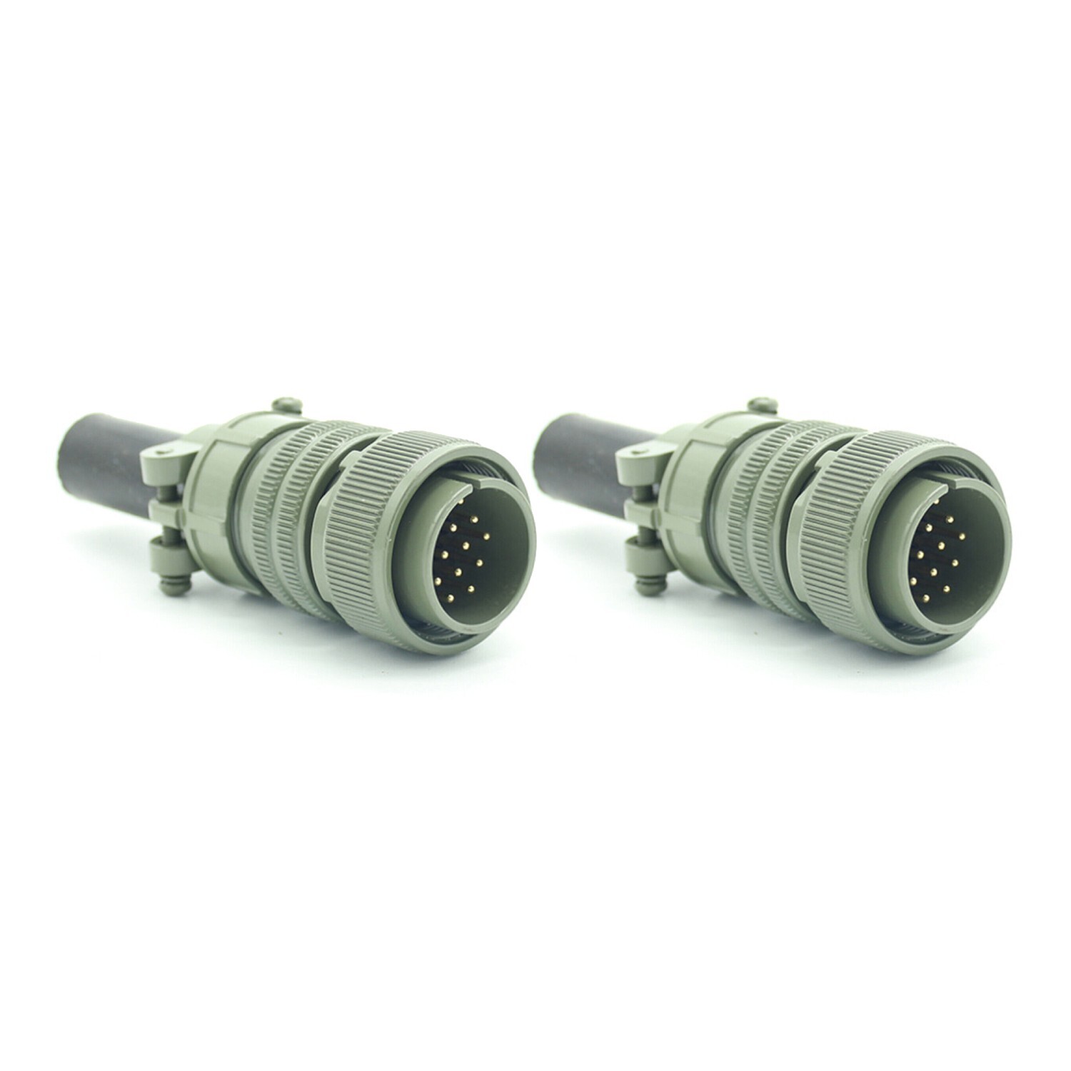 2 pcs 14 Pin Metal Male Plug 136961 141162 Connector for Miller Hobart ...