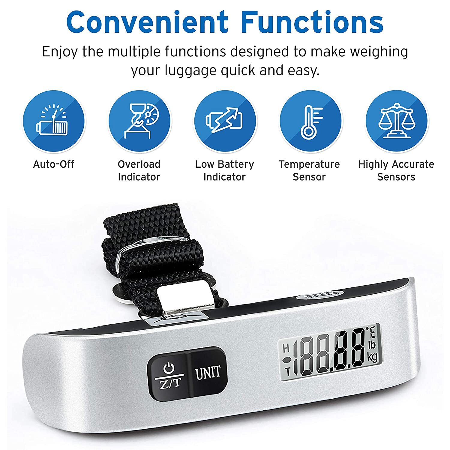 Digital Hanging Postal Luggage Scale, Rubber Paint Technology, Silver ...