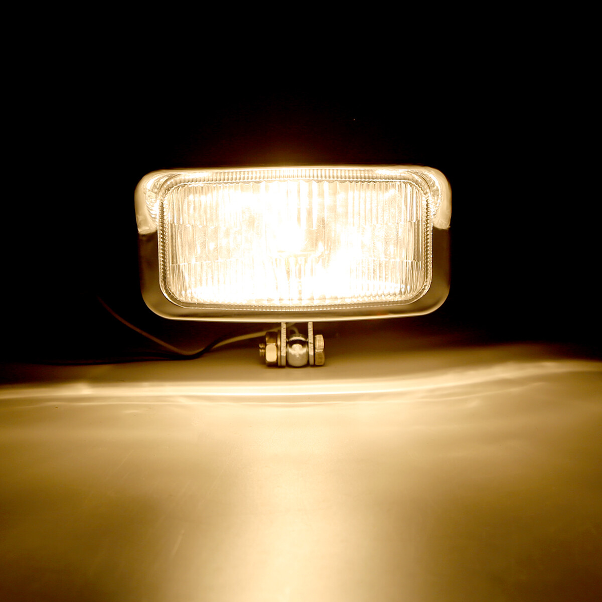 Retro Rectangle Headlight Fit For Harley Cafe Racer Chopper Bobber ...