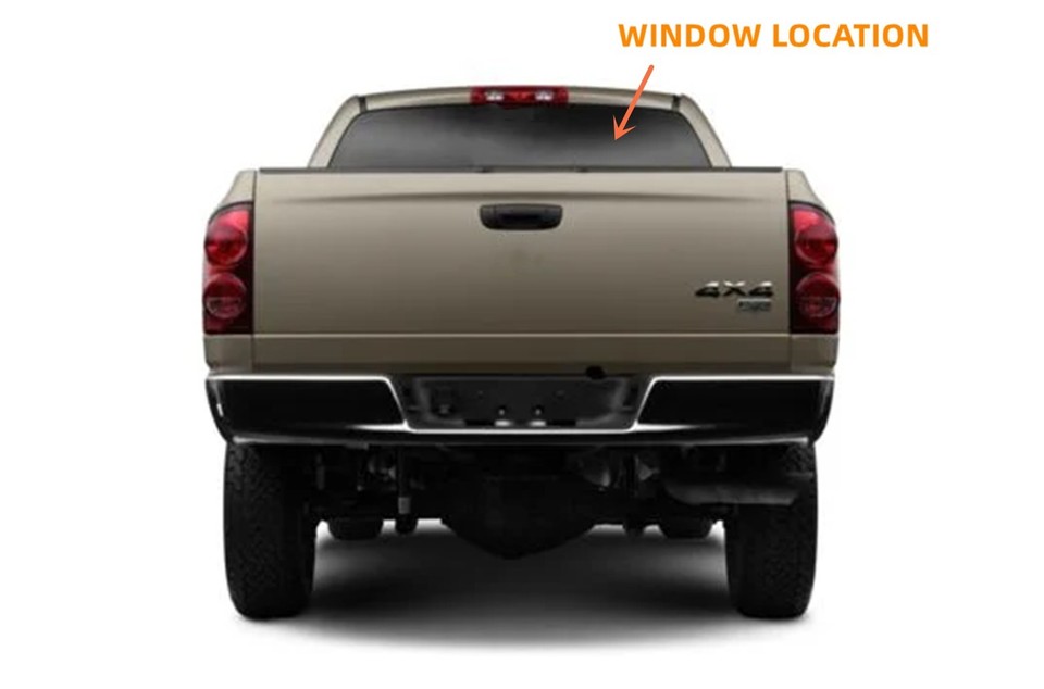 Stationary Heated Back Glass Window For Dodge Ram 02-08 1500 03-09 2500 ...