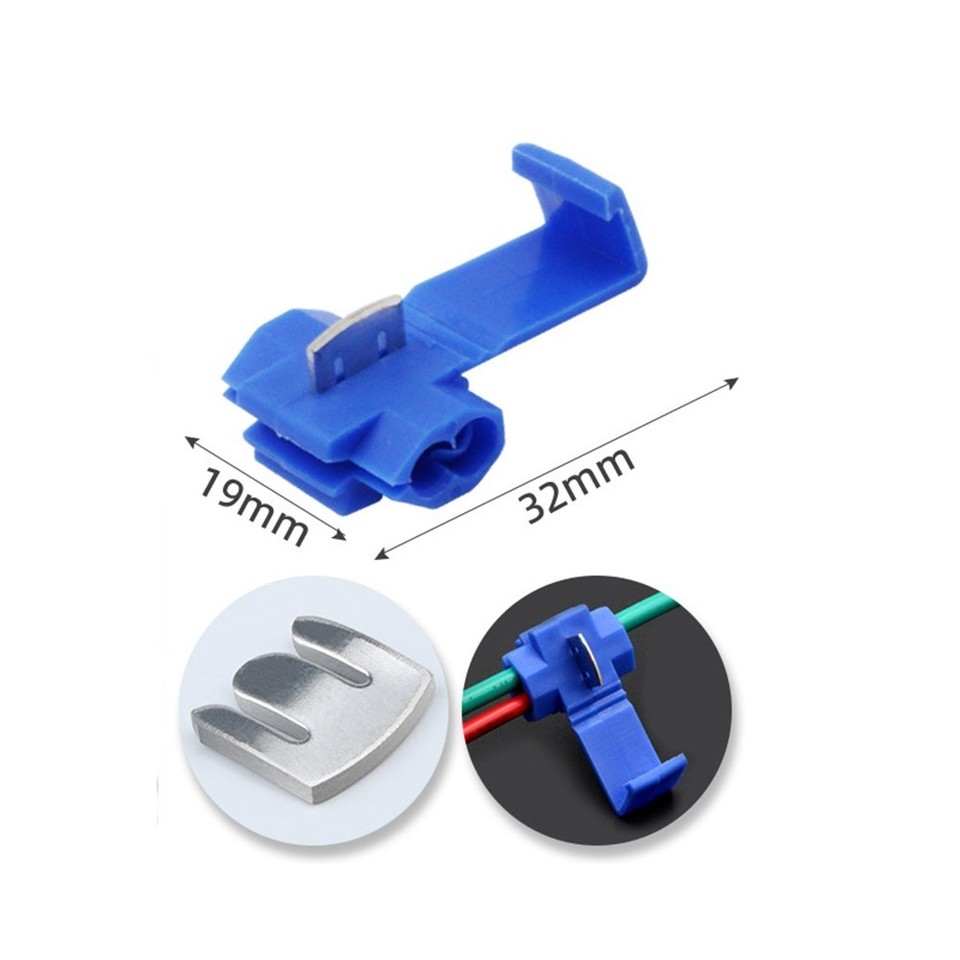 Quick Connect Wire Terminal Clamp 50 Pieces Crimping Set for Electrical ...