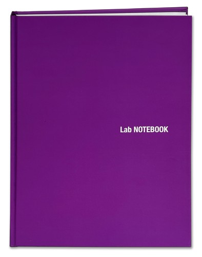 Purple Lab Notebook/100 Page Sewn Laboratory Notebook - Professional ...