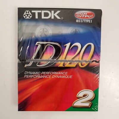 TDK D120 Blank Cassette Tape High IECI/Type I Output Lot of 2 | eBay