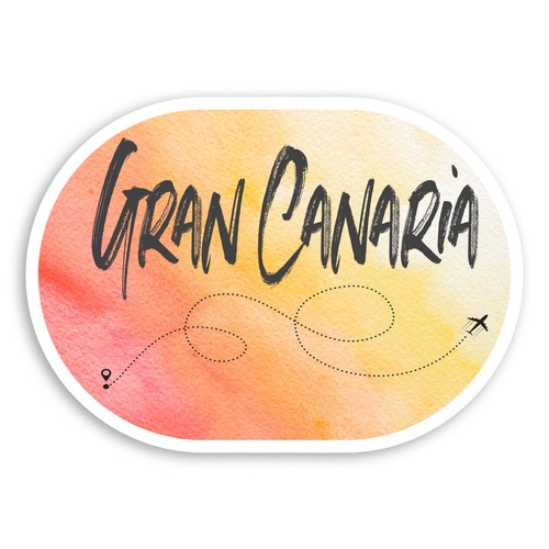 2 x 10cm Gran Canaria Vinyl Stickers - Spain Fun Sticker Laptop Luggage ...