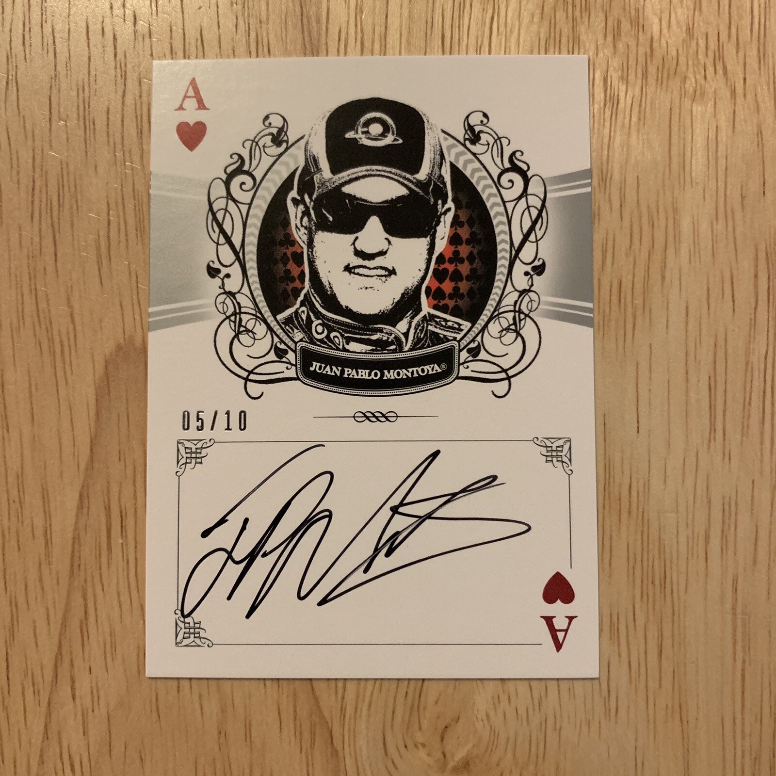 2009 Wheels Main Event Marks Autograph Hearts Juan Pablo Montoya 05/10 ...