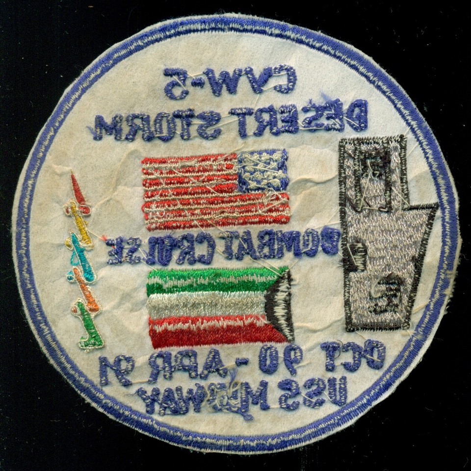USS Midway USN CVW-5 Desert Storm CV-41 Combat Cruise Patch AA | eBay