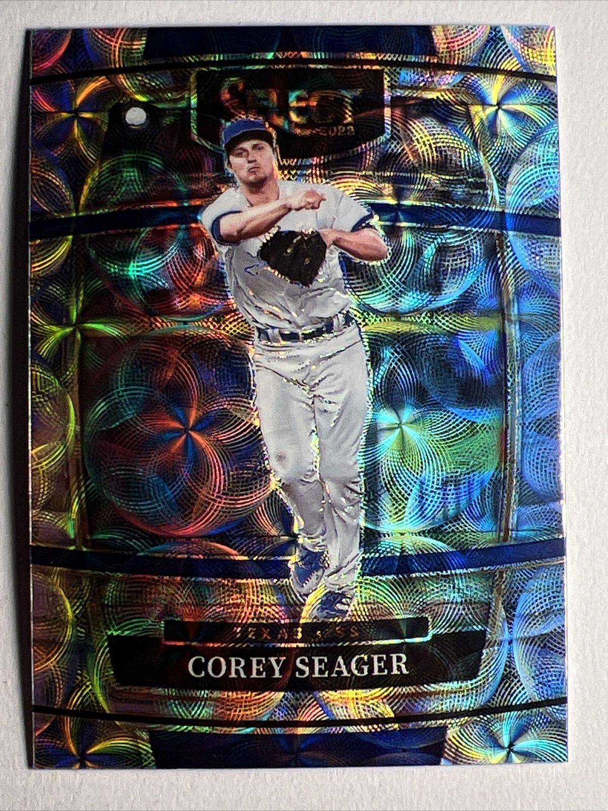 Corey Seager 2022 Panini Select Rainbow Circles Prizm #41 Texas Rangers ...