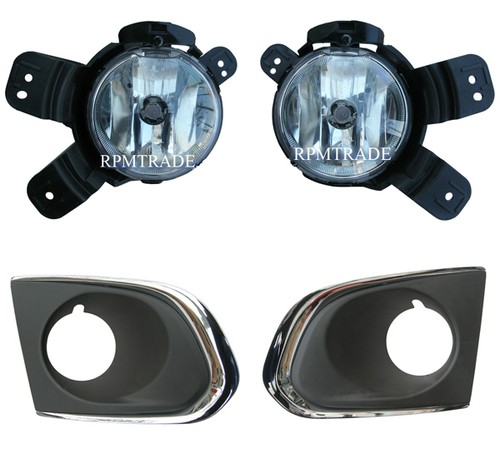 Genuine OEM Fog Lamp Light & Cover Replacement Kit for Chevrolet 12 ...