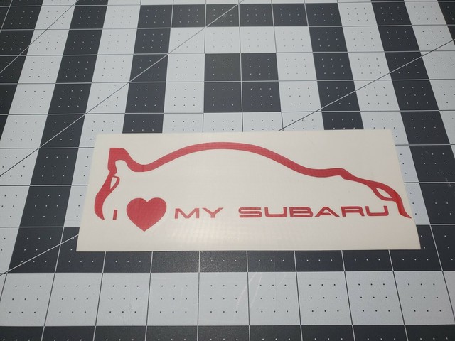 JDM STI Subaru Decal Sticker Logo Outline WRX Racing Logo love My | eBay