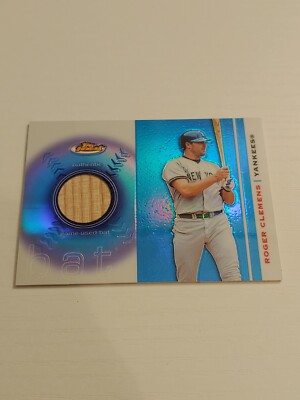 2003 Topps Finest Bat Roger Clemens #FRB-RCL | eBay