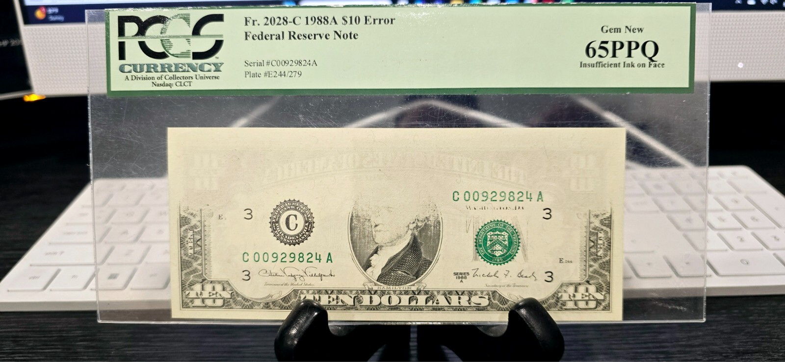 1988A $10 Insufficient Inking Error 65PCGS P0Q | eBay