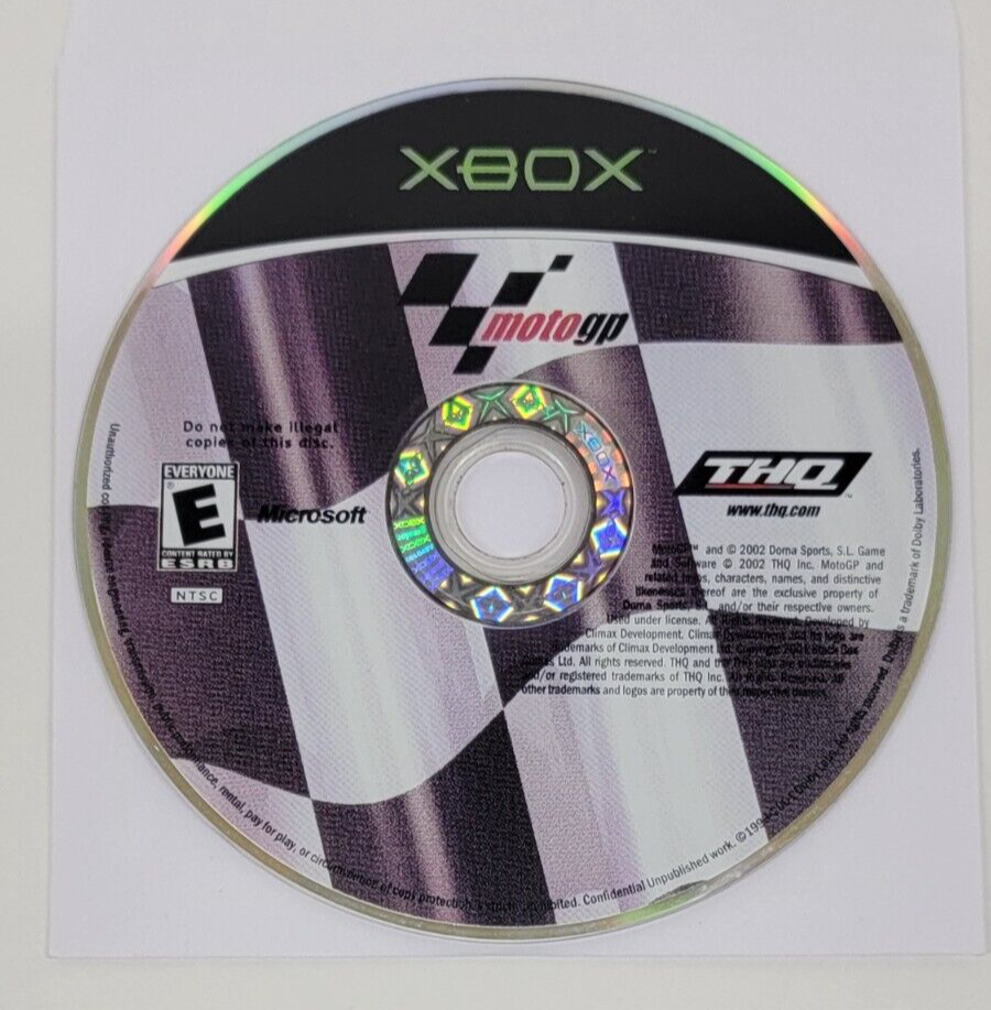 MotoGP (Microsoft Xbox, 2002) Disc only - Tested 752919520062| eBay
