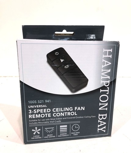 Hampton Bay 3-Speed Universal Ceiling Fan Remote Control+Receiver New ...