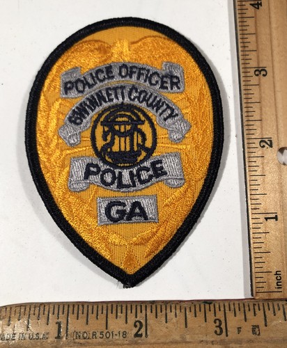 Vintage Gwinnett County Georgia Police Officer Patch Department | eBay