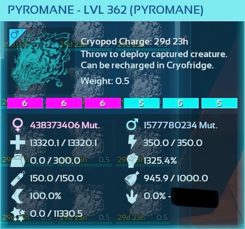 TOP STATS 13.3k 1325m Cotton Candy Pyromane Ark Survival Ascended ASA ...