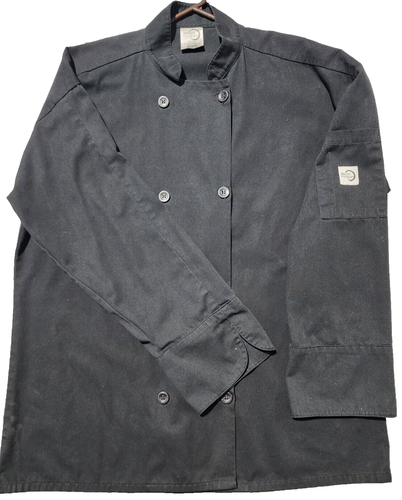Black Mercer Culinary Chef Jacket Coat Long Sleeve Size L Lot#1 | eBay