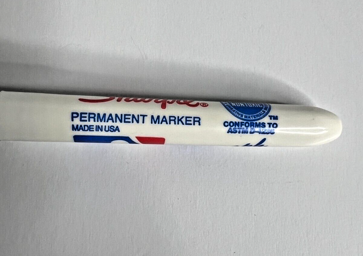 Sanford Sharpie Black Permanent Sharpie Marker Pen For Autographs MLB ...