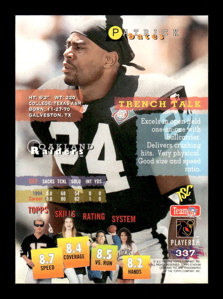 1995 Stadium Club Patrick Bates #337 | eBay