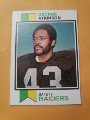George Atkinson 1973 Topps Football Card #187 - Oakland Raiders | eBay