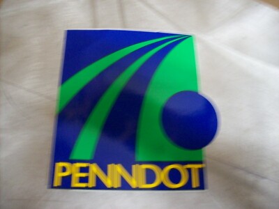 PENNDOT Sticker Decal 8" x 6 3/4" (7 5/8" at the dot) | eBay